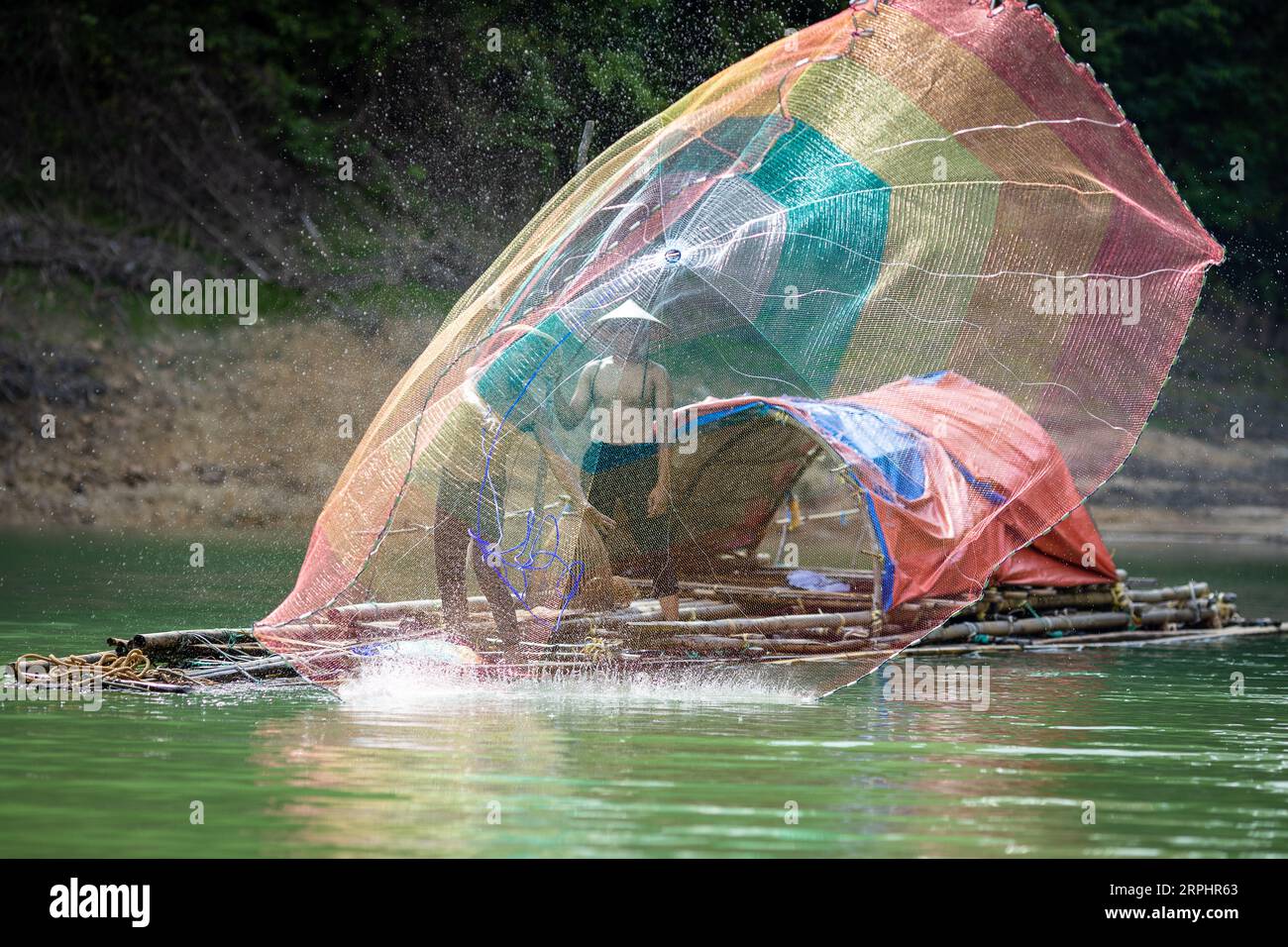 Fishing at Pedu’s lake located at Kedah state of Malaysia Stock Photo ...