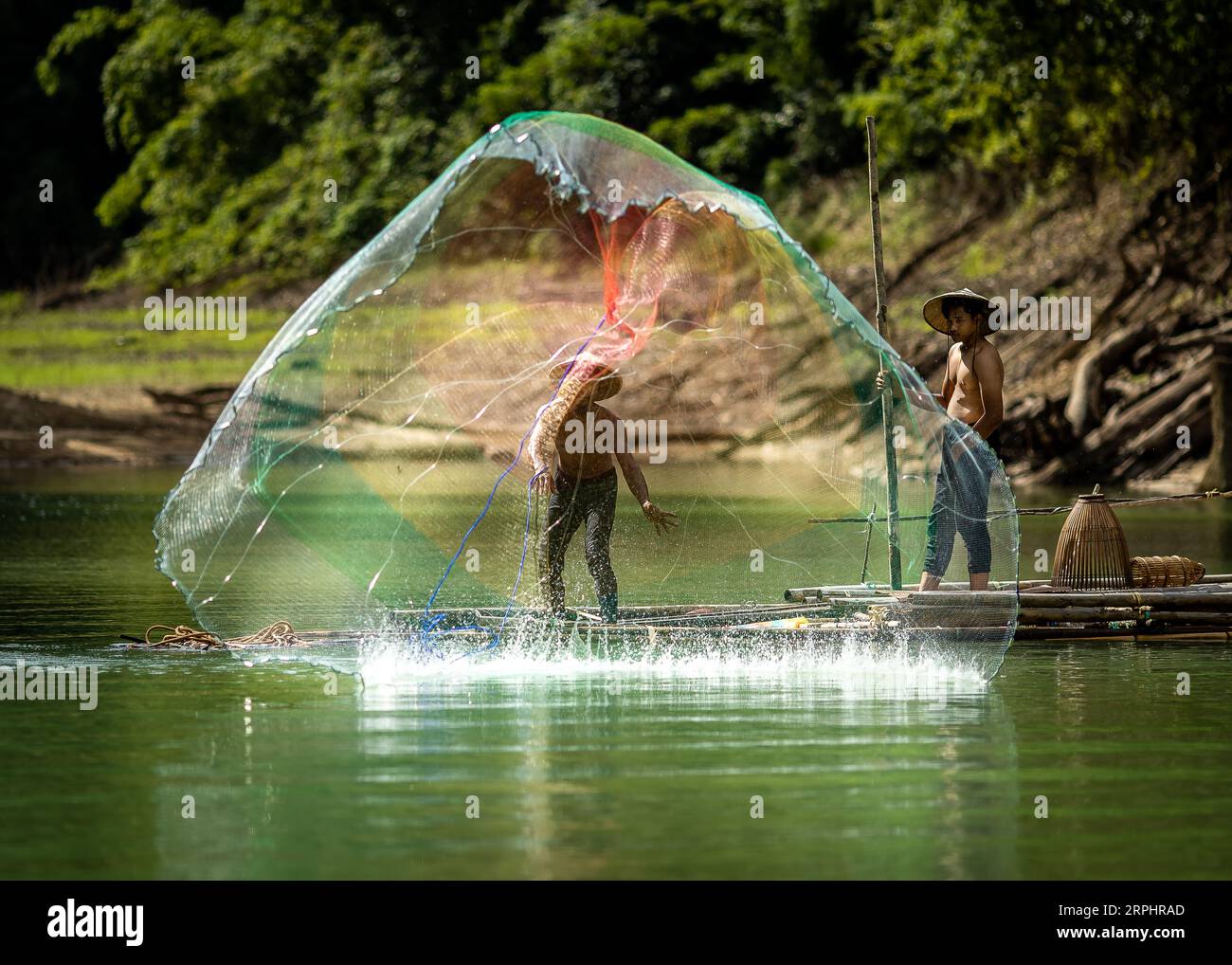 Fishing at Pedu’s lake located at Kedah state of Malaysia Stock Photo ...