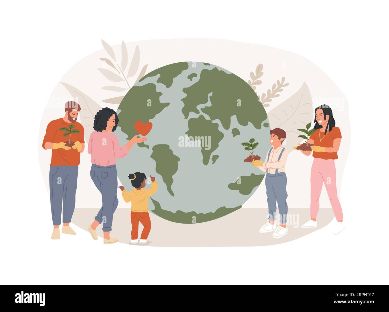 Earth Day isolated concept vector illustration. World earth day ...