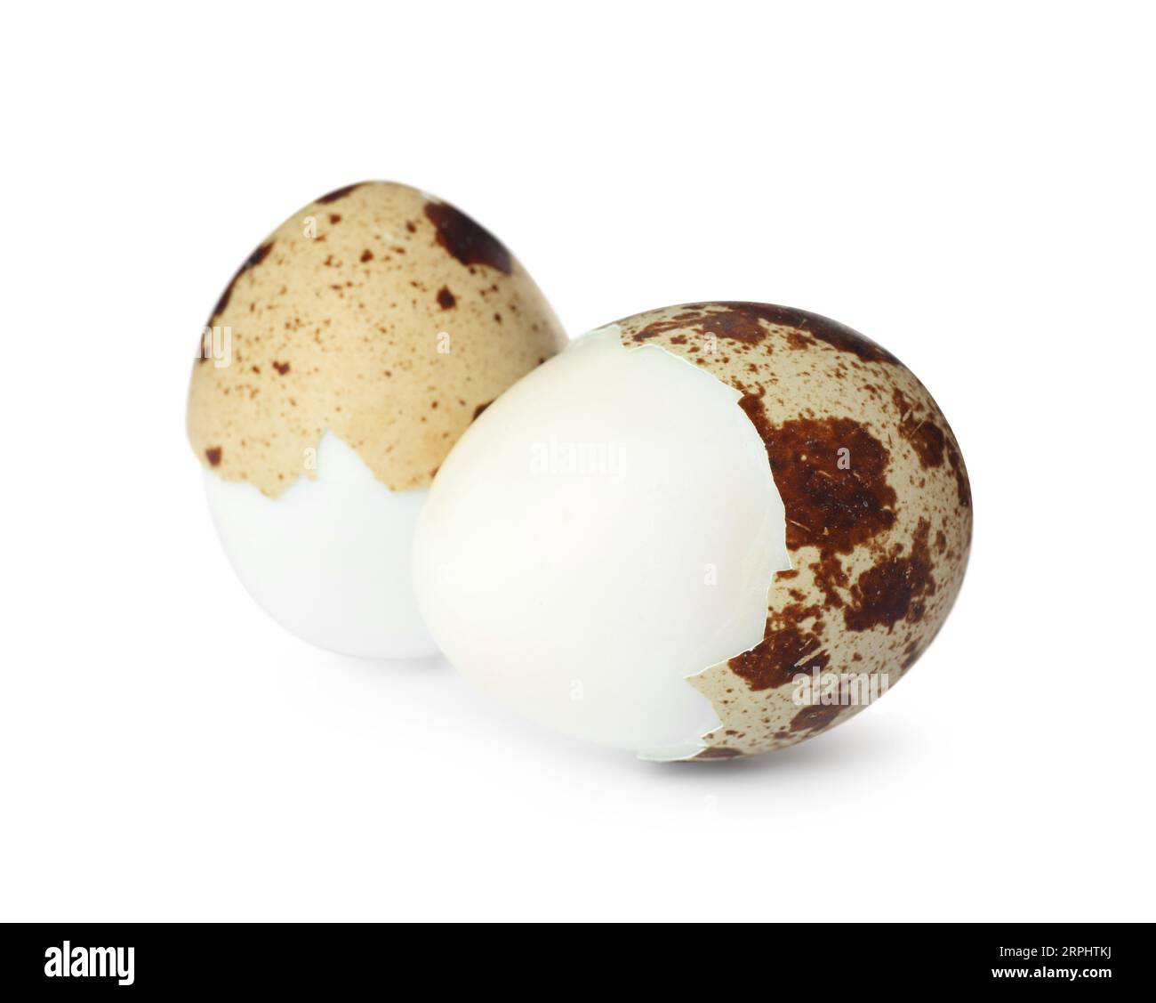 Boiled quail eggs in shell isolated on white Stock Photo - Alamy