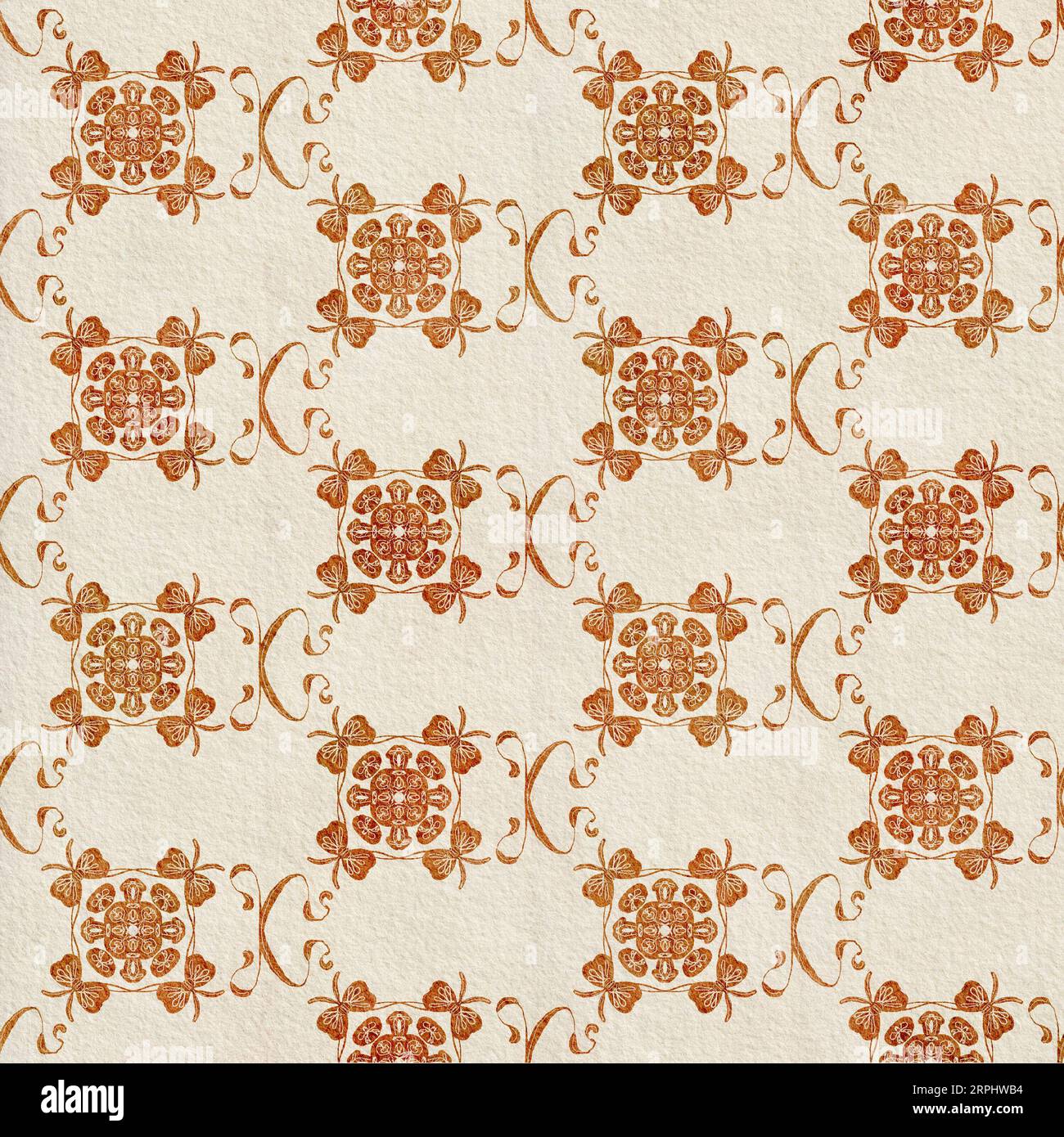 Brown Ribbon, Seamless pattern create from fine line, the delicate ...