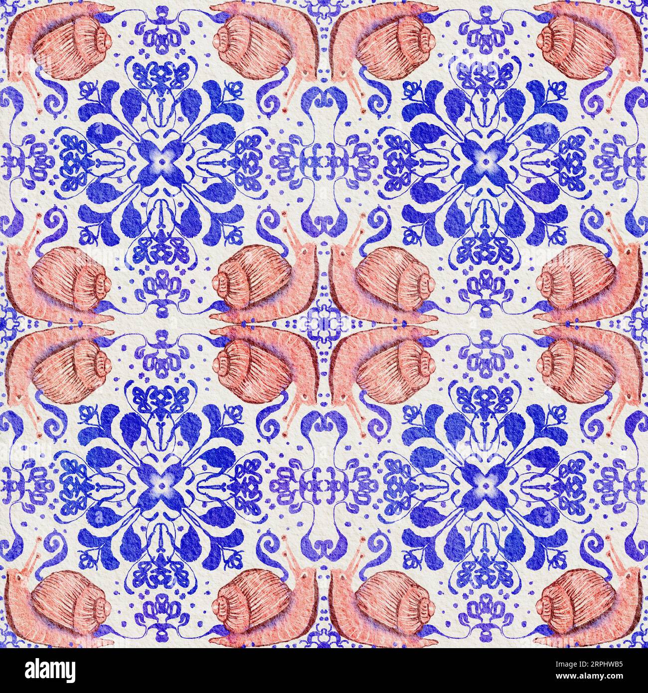 Busy Snail, is the tile design pattern, play with a fun form of snail ...