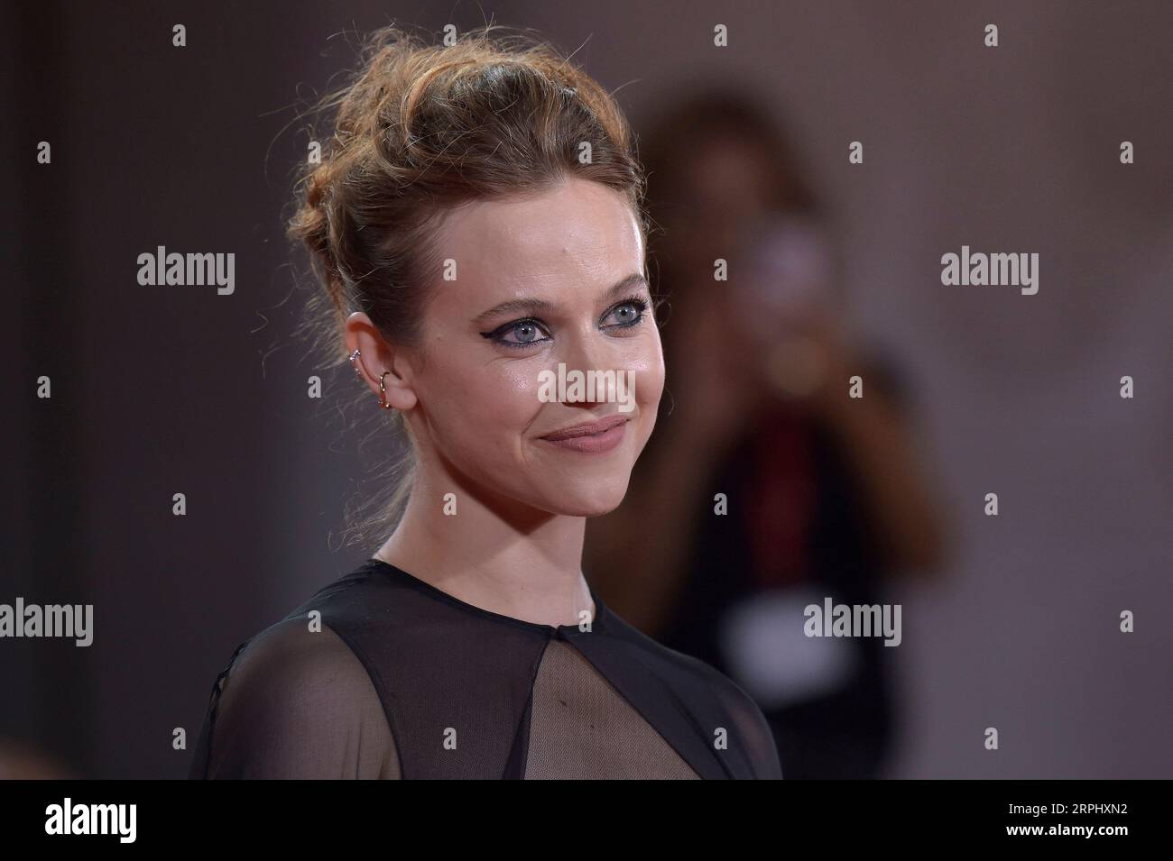 Venezia, Italy. 04th Sep, 2023. Lou de Laâge arrives on the red carpet ...