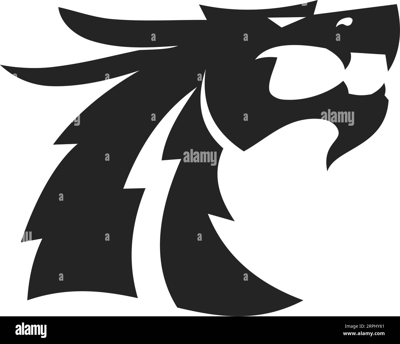 Dragon logo template Isolated. Brand Identity. Icon Abstract Vector ...
