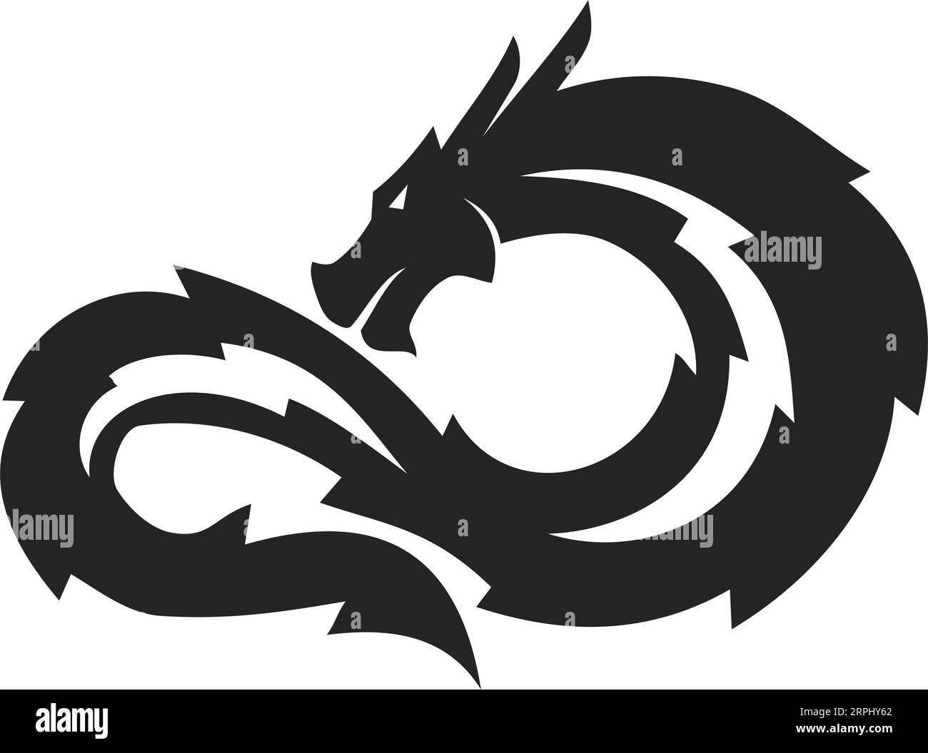 Dragon logo template Isolated. Brand Identity. Icon Abstract Vector ...