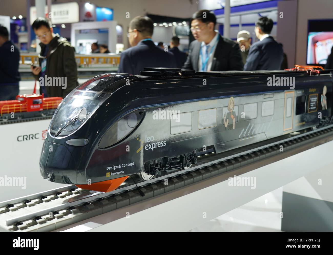 191120 -- BEIJING, Nov. 20, 2019 -- A model of Czech s Leo Express ...