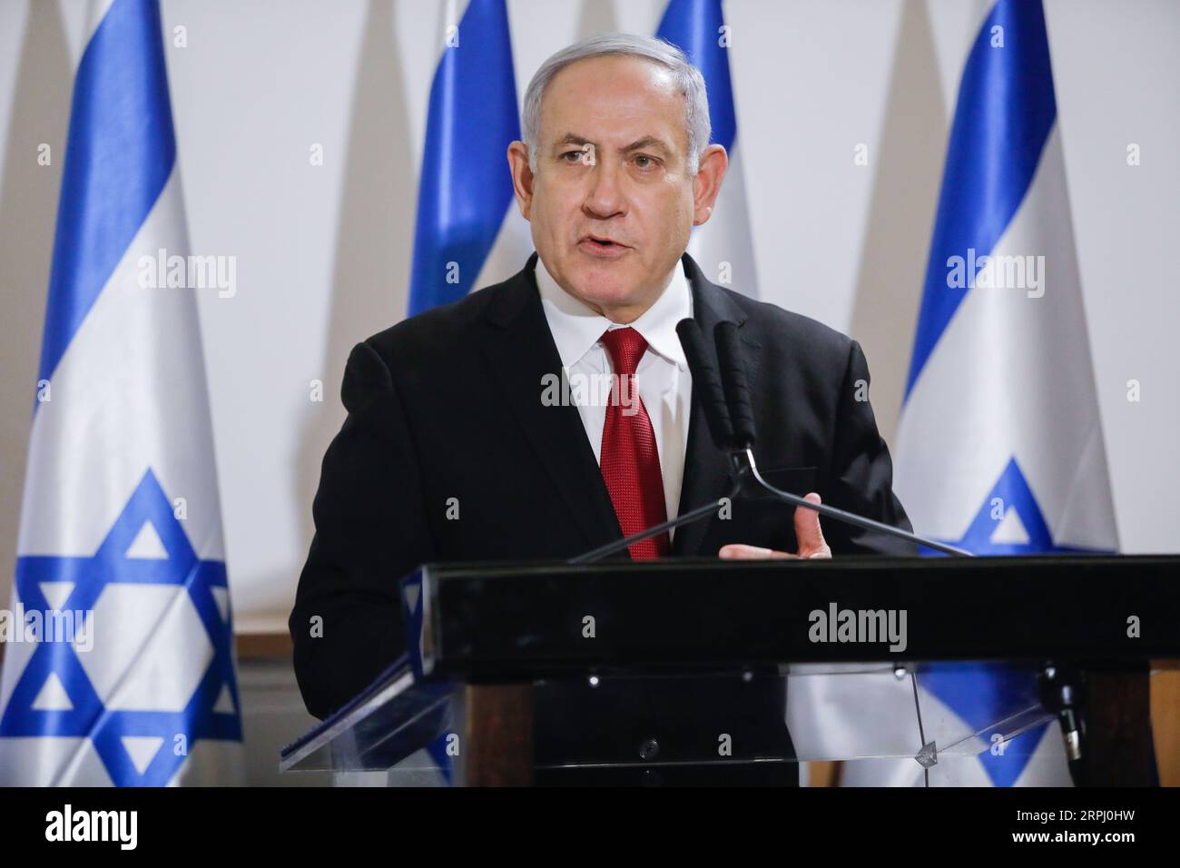 Aviv netanyhu indictment hi-res stock photography and images - Alamy