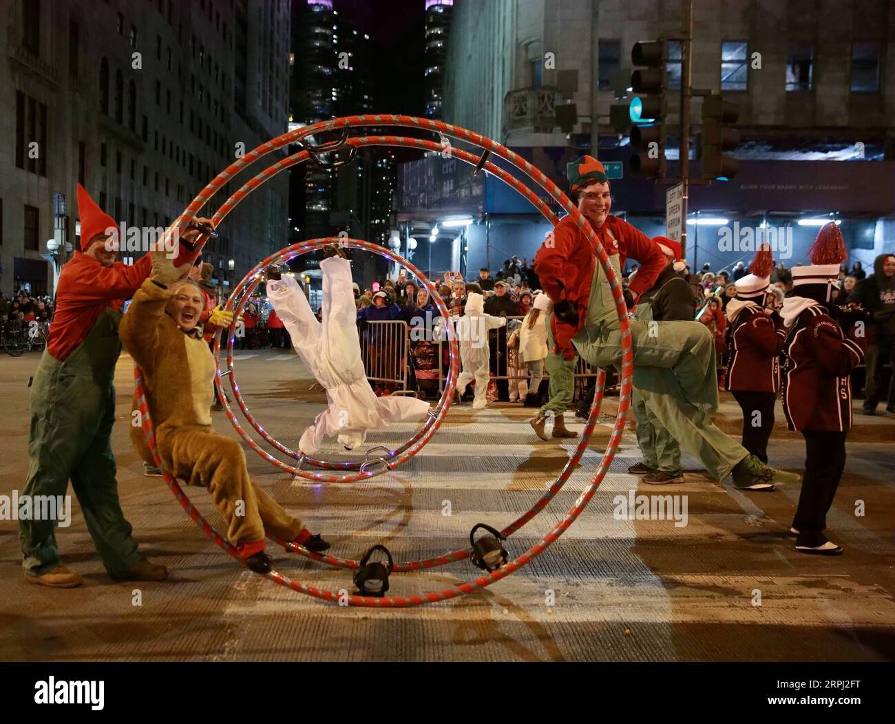 191124 -- CHICAGO, Nov. 24, 2019 -- Performers pose during the 2019 ...