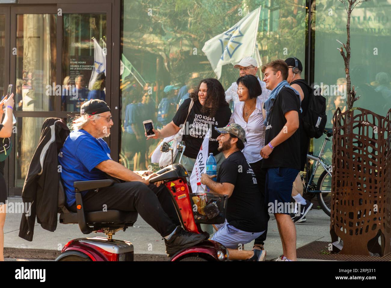 Toronto, Canada, 4 Sep 2023. Toronto Mayor Olivia Chow (in white shirt ...