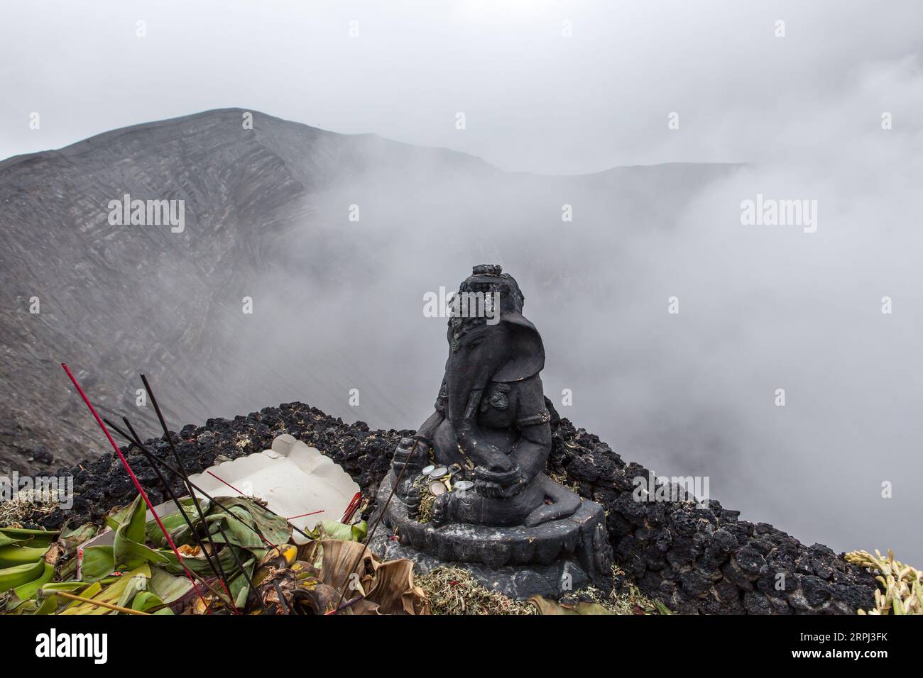 Ganesh at Bromo volcano crater. Java Island. Indonesia Stock Photo - Alamy