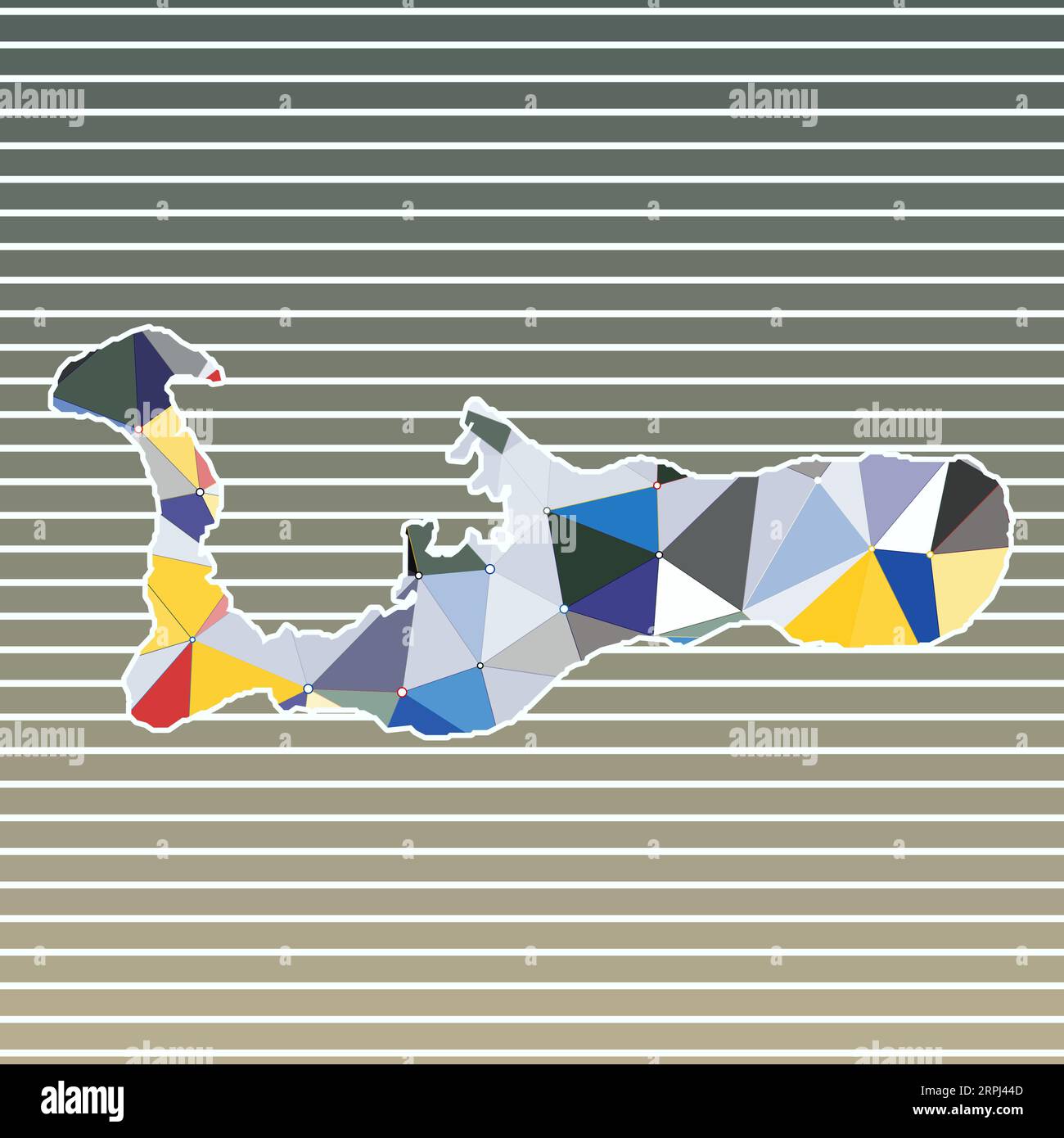 Grand Cayman vector illustration. Grand Cayman design on gradient ...