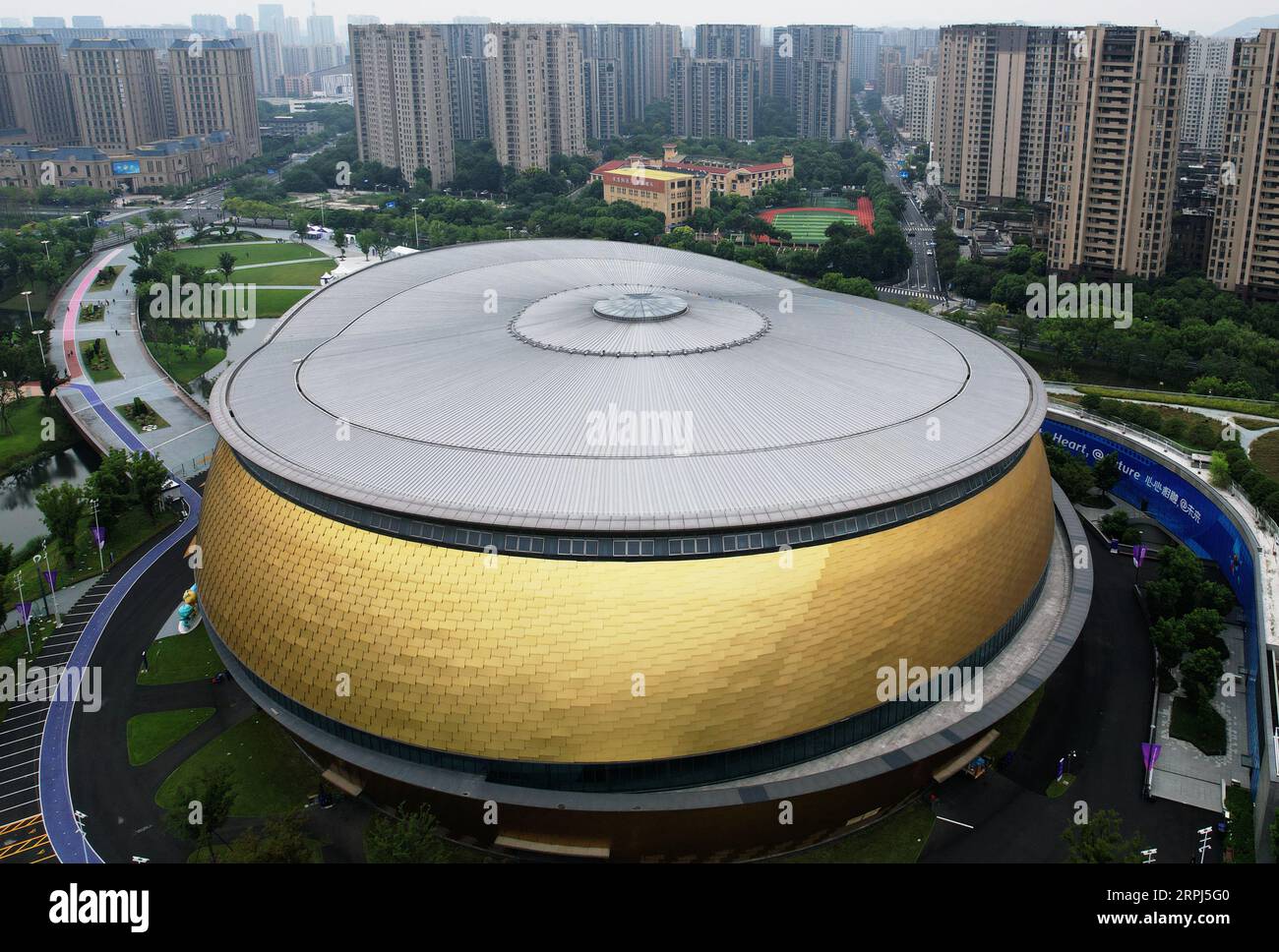 HANGZHOU, CHINA - SEPTEMBER 5, 2023 - The Canal Sports Park Stadium ...