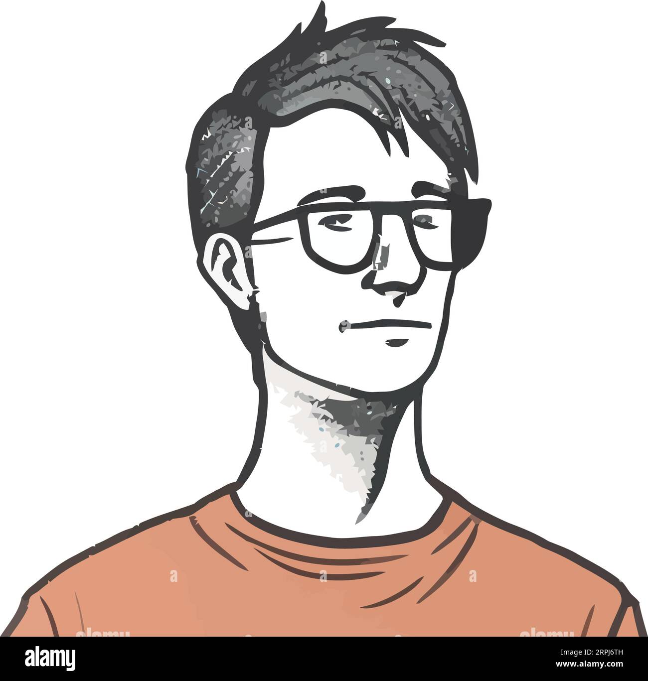 Smiling student looking over Stock Vector Images - Alamy