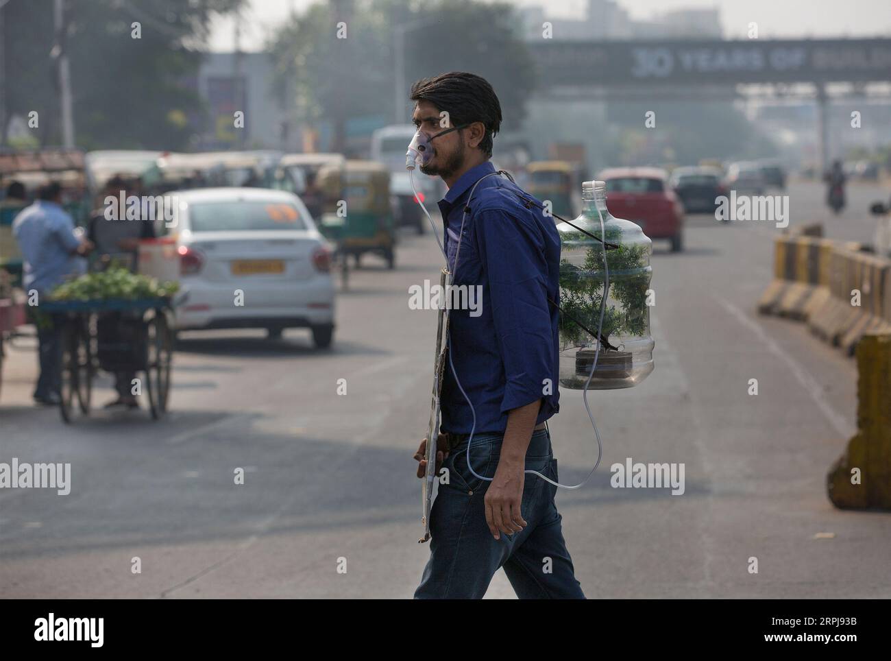191201 -- NEW DELHI, Dec. 1, 2019 -- Pankaj Kumar is seen in Noida, on ...