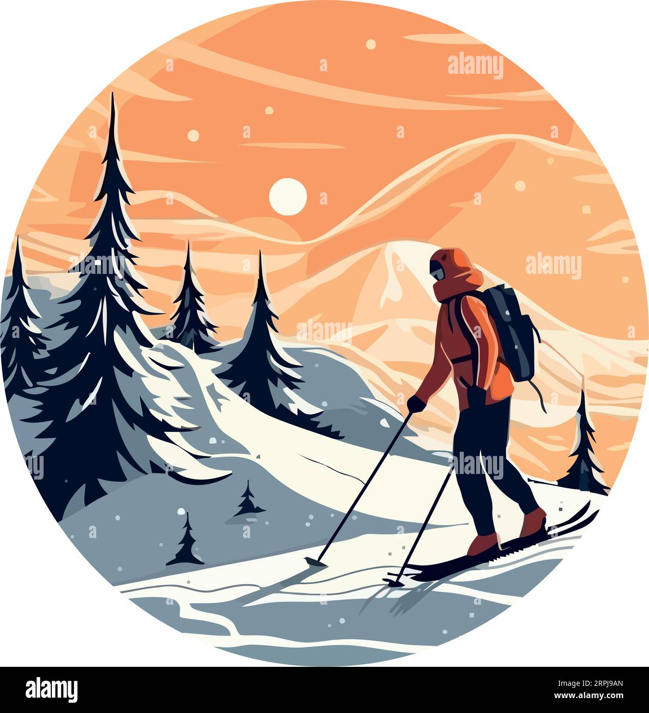 Man sunset sun over Cut Out Stock Images & Pictures - Alamy