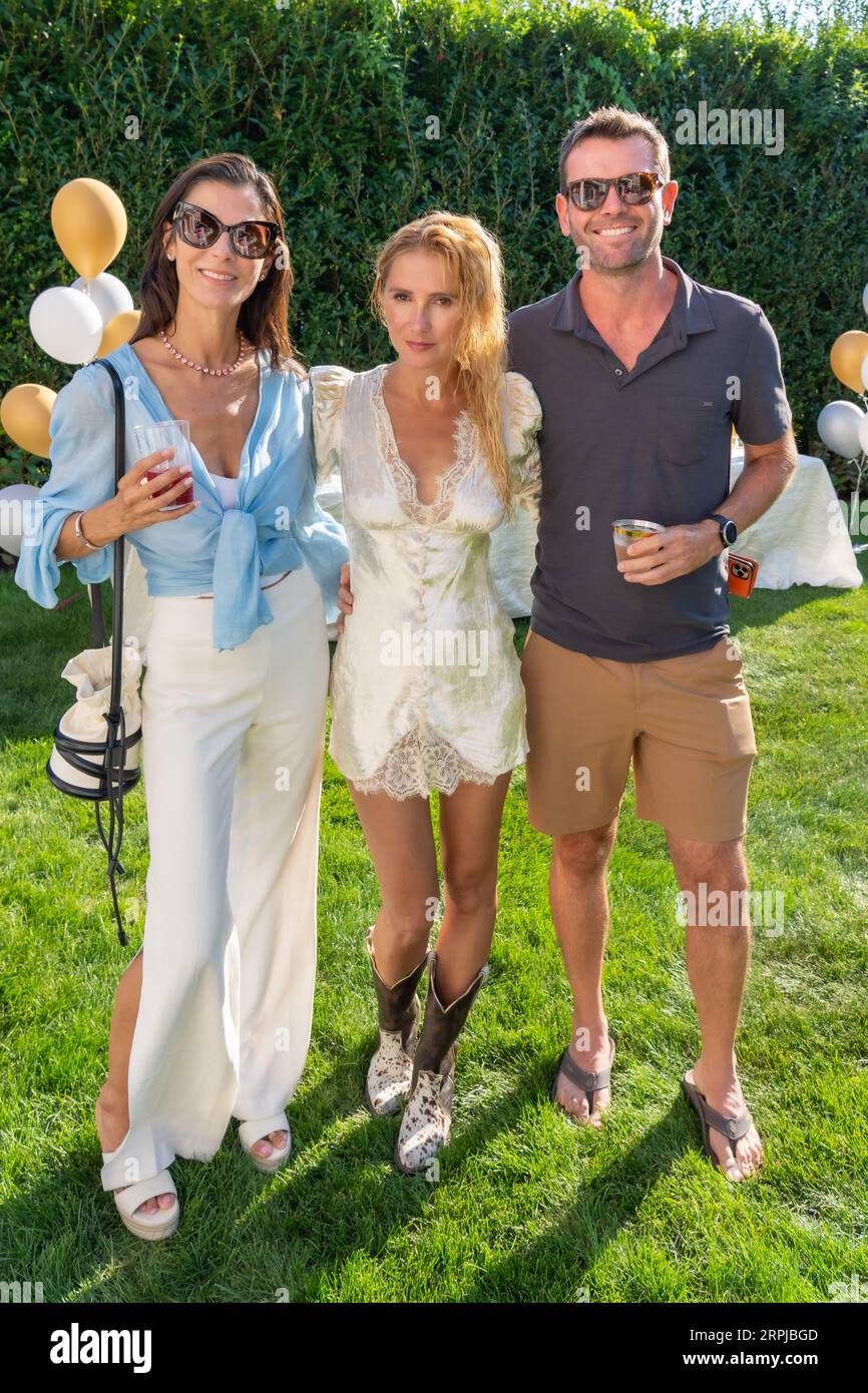 Patrica Silverstein, Olesia Lek and James Skinner attends Chef Andrew ...