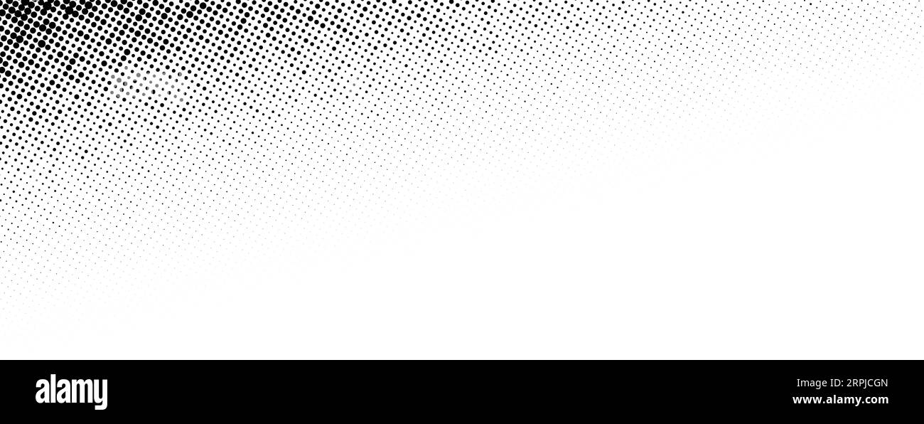 Corner halftone texture. Dotted gradient pattern background. Abstract faded comic pop art ...