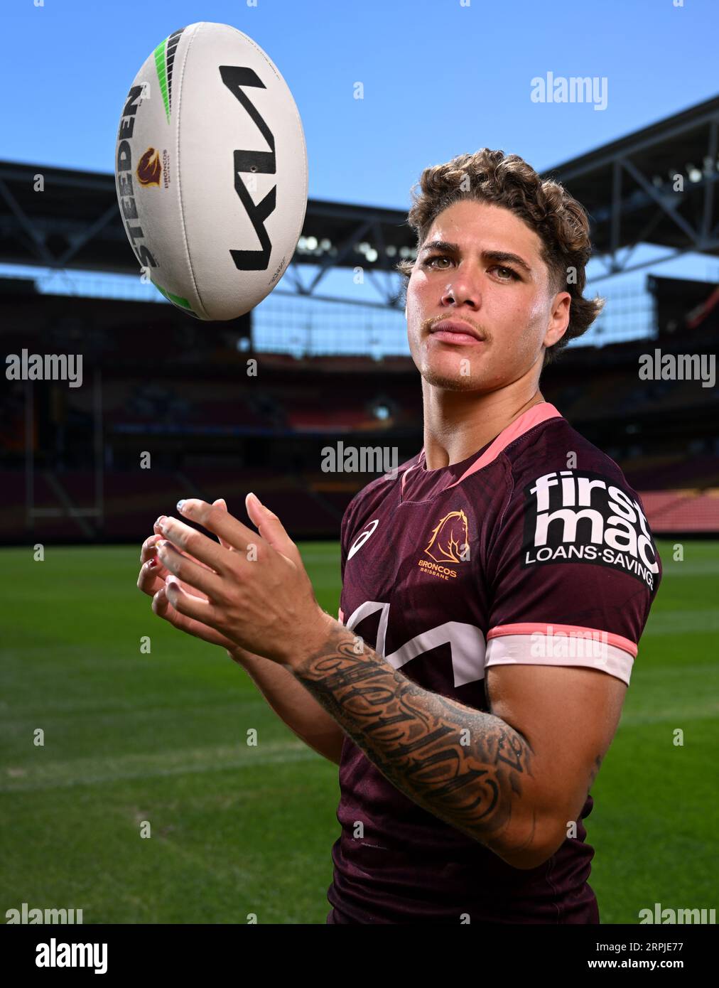 Brisbane, Australia. 05th Sep, 2023. Reece Walsh.is seen posing for a ...