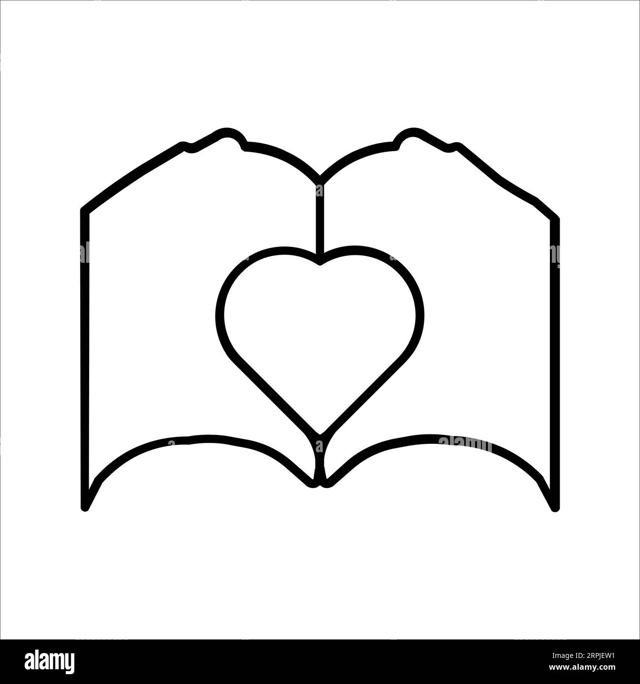 Set love letter vector Black and White Stock Photos & Images - Alamy