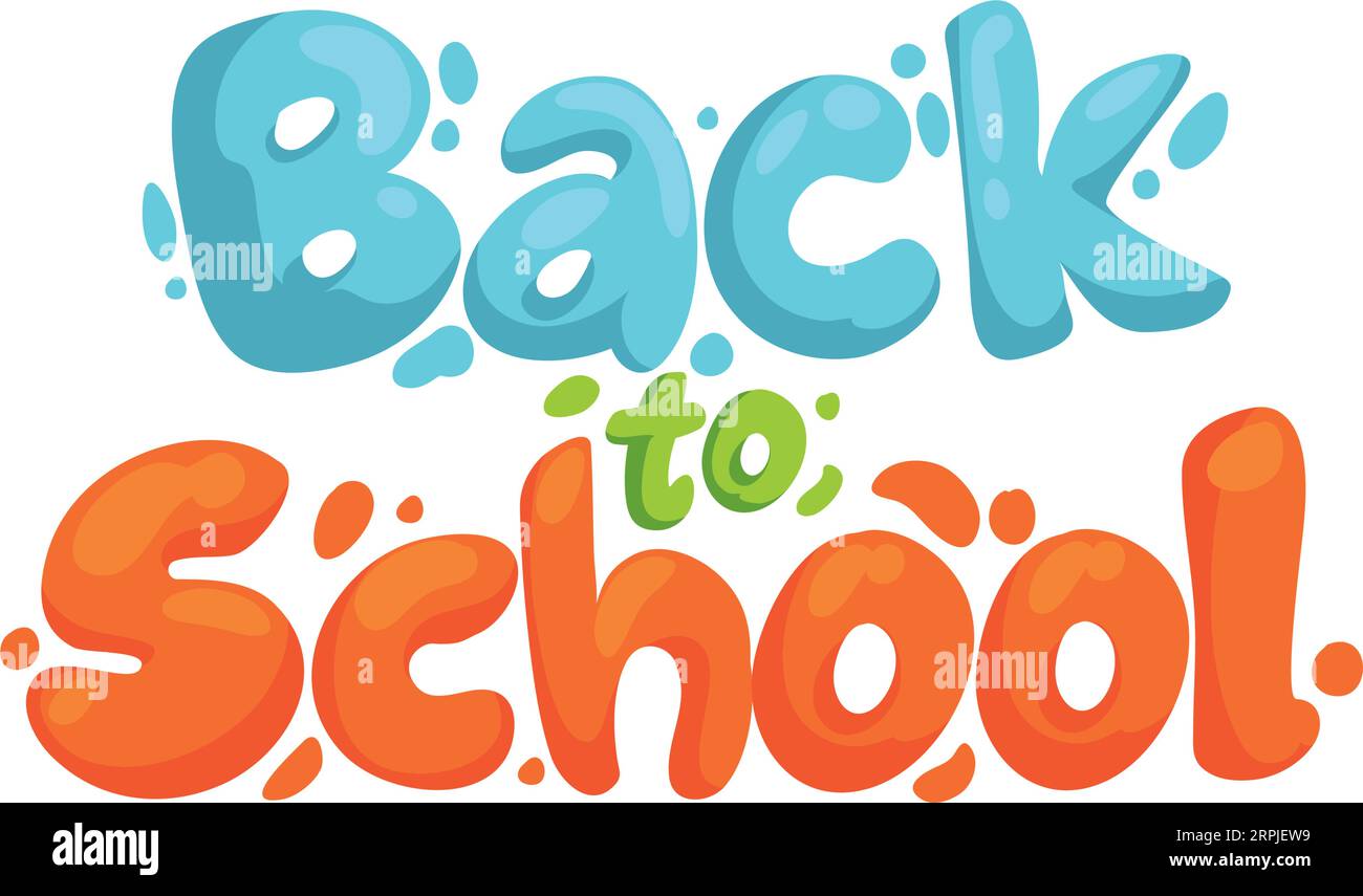 back to school script font Stock Vector Image & Art - Alamy