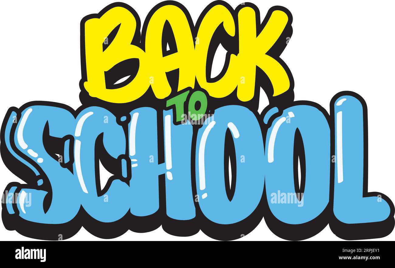 back to school inscription Stock Vector Image & Art - Alamy