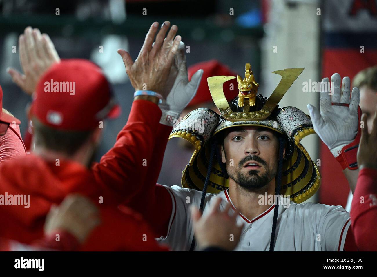 ANAHEIM, CA - SEPTEMBER 04: Los Angeles Angels left fielder Randal ...