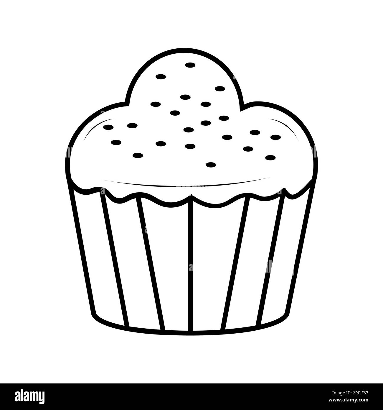Menu muffin icon outline Stock Vector Images - Alamy