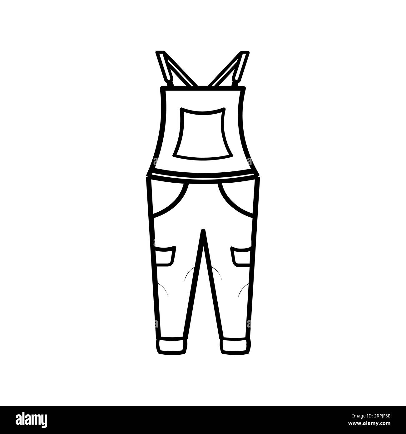 Dungarees Editable And Resizeable Vector Icon Stock Vector Image And Art Alamy