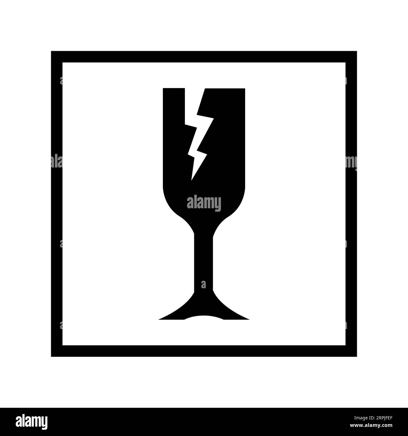 Fragile packaging symbols Editable and Resizeable Vector Icon Stock ...