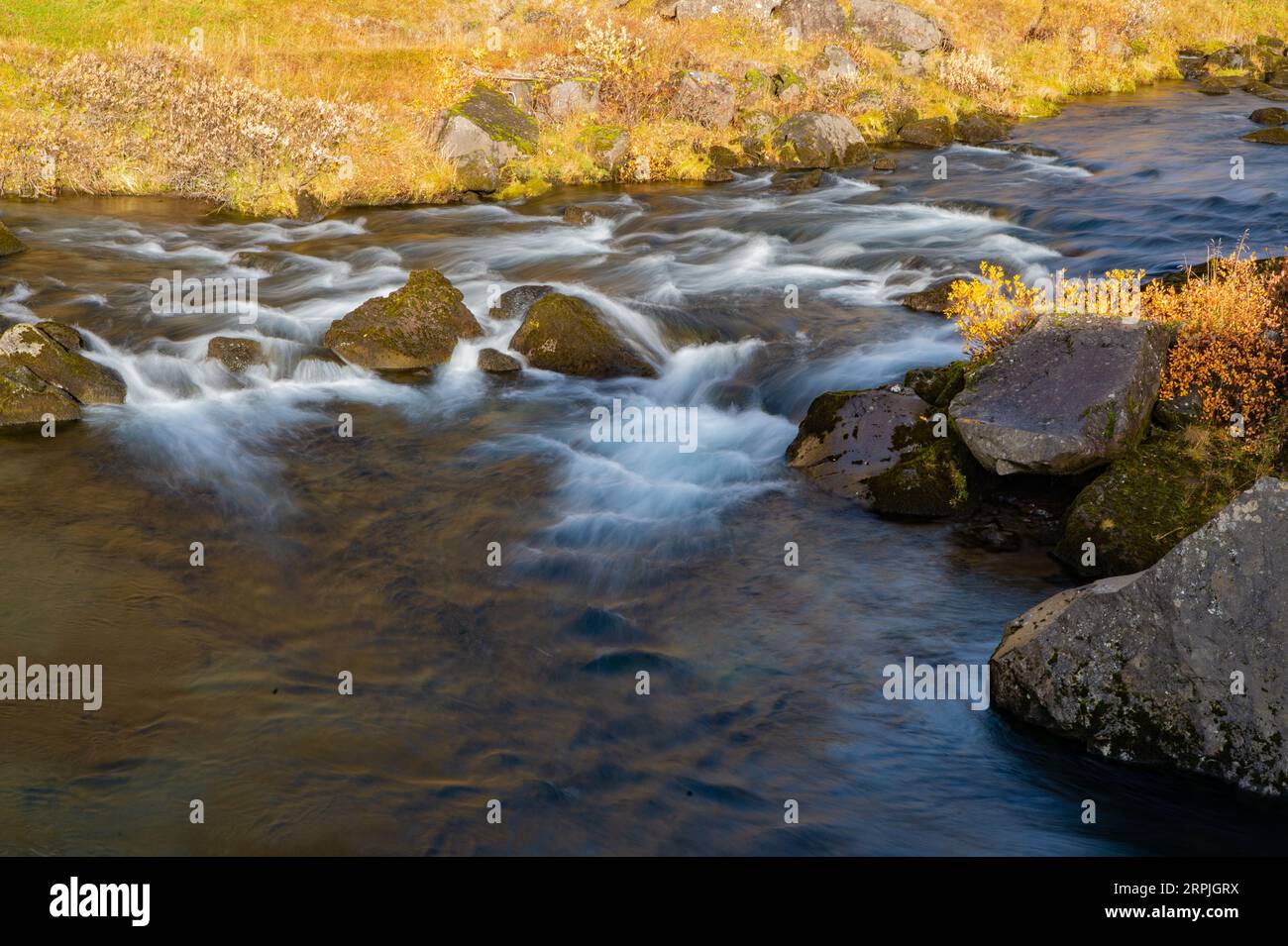 waterfall river rapid in cascade. river stream nature. natural stream ...
