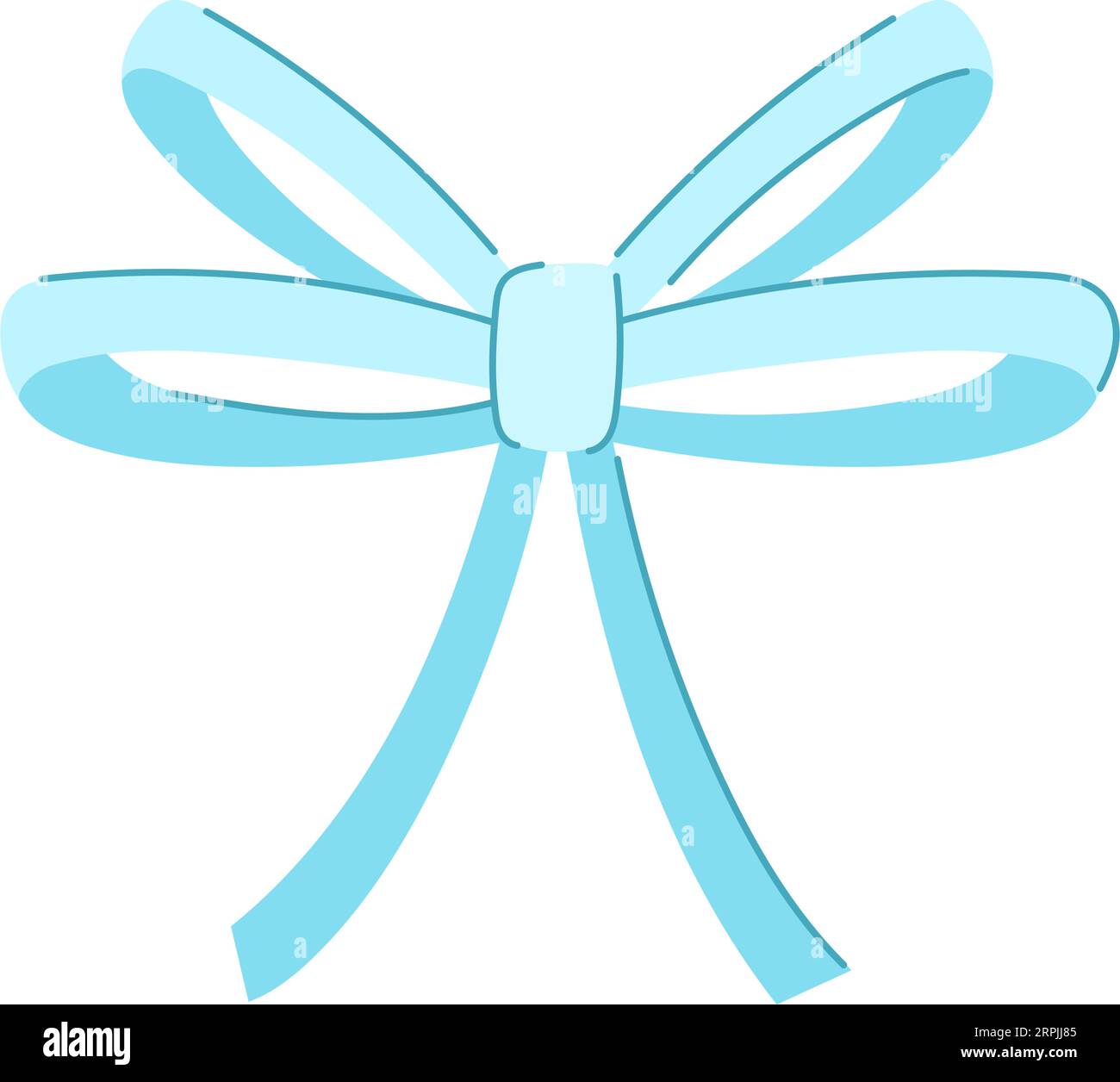 gift bright bow cartoon vector illustration Stock Vector Image & Art ...