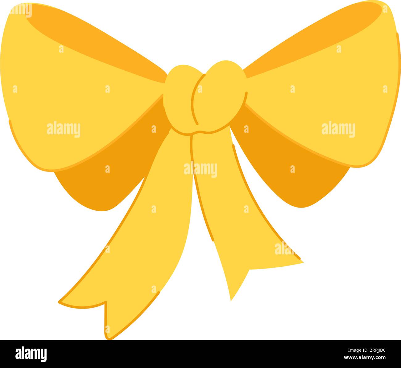 ribbon bright bow cartoon vector illustration Stock Vector Image & Art ...