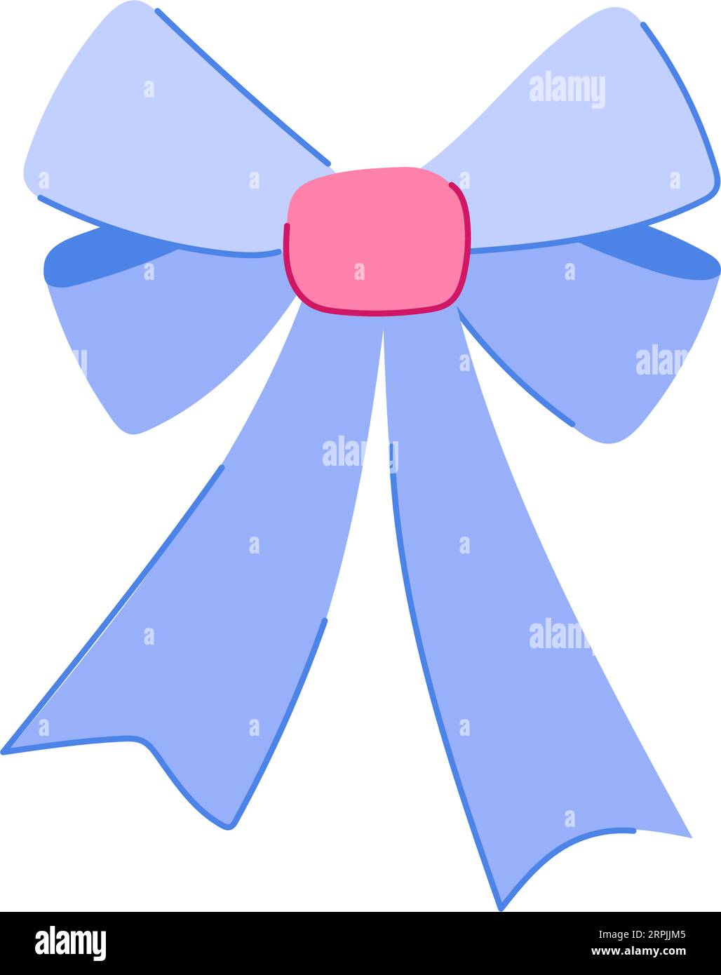 decoration bright bow cartoon vector illustration Stock Vector Image ...