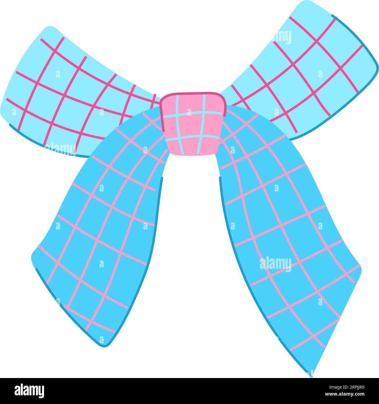 celebration bright bow cartoon vector illustration Stock Vector Image ...