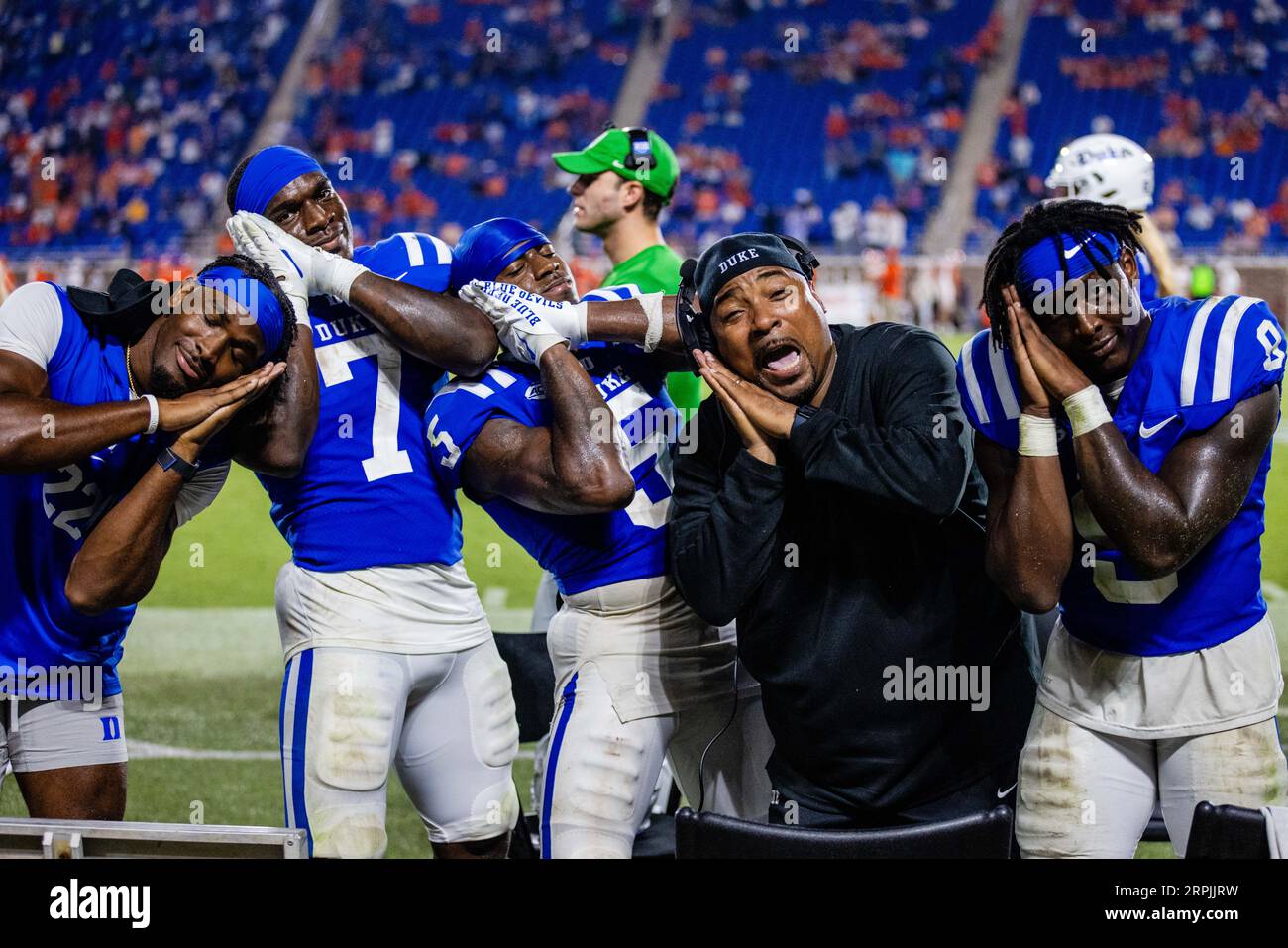 Durham, NC, USA. 4th Sep, 2023. Duke Blue Devils running back Jaylen ...