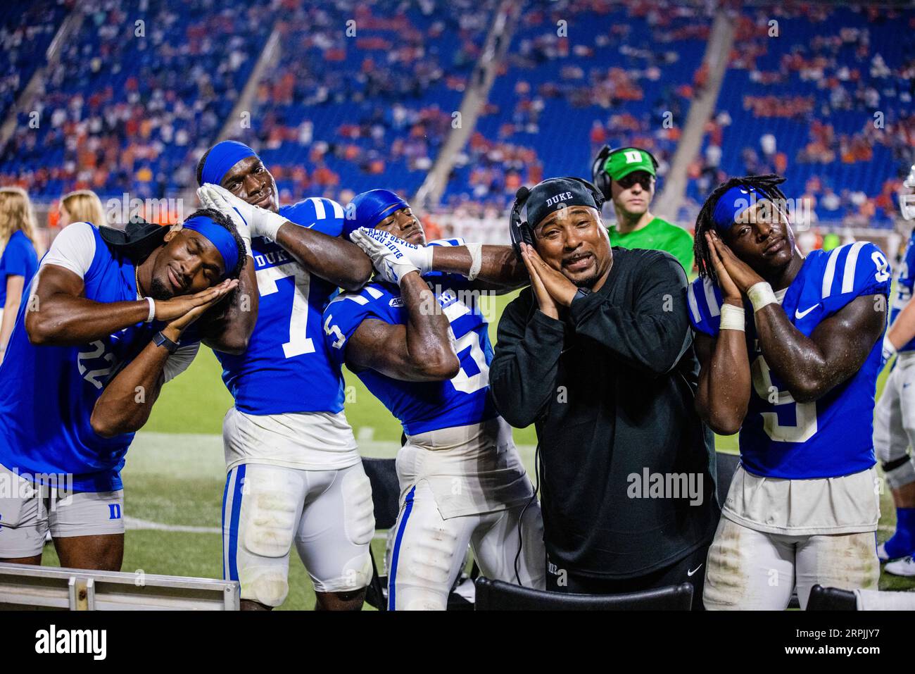 Durham, NC, USA. 4th Sep, 2023. Duke Blue Devils running back Jaylen ...