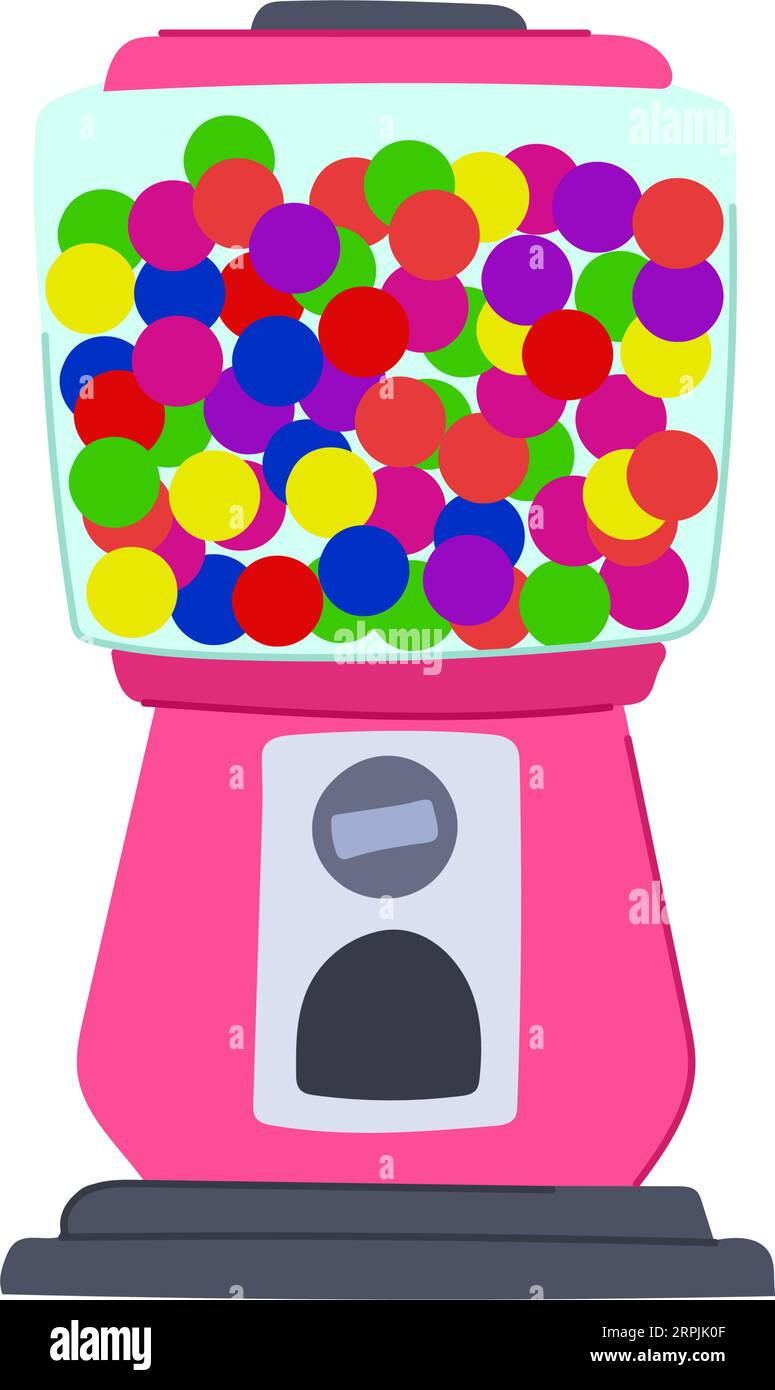 Pink Bubble Gum Machine Clip Art