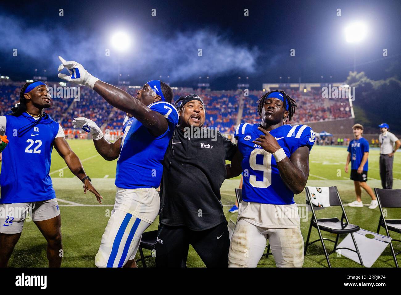 Durham, NC, USA. 4th Sep, 2023. Duke Blue Devils running back Jordan ...