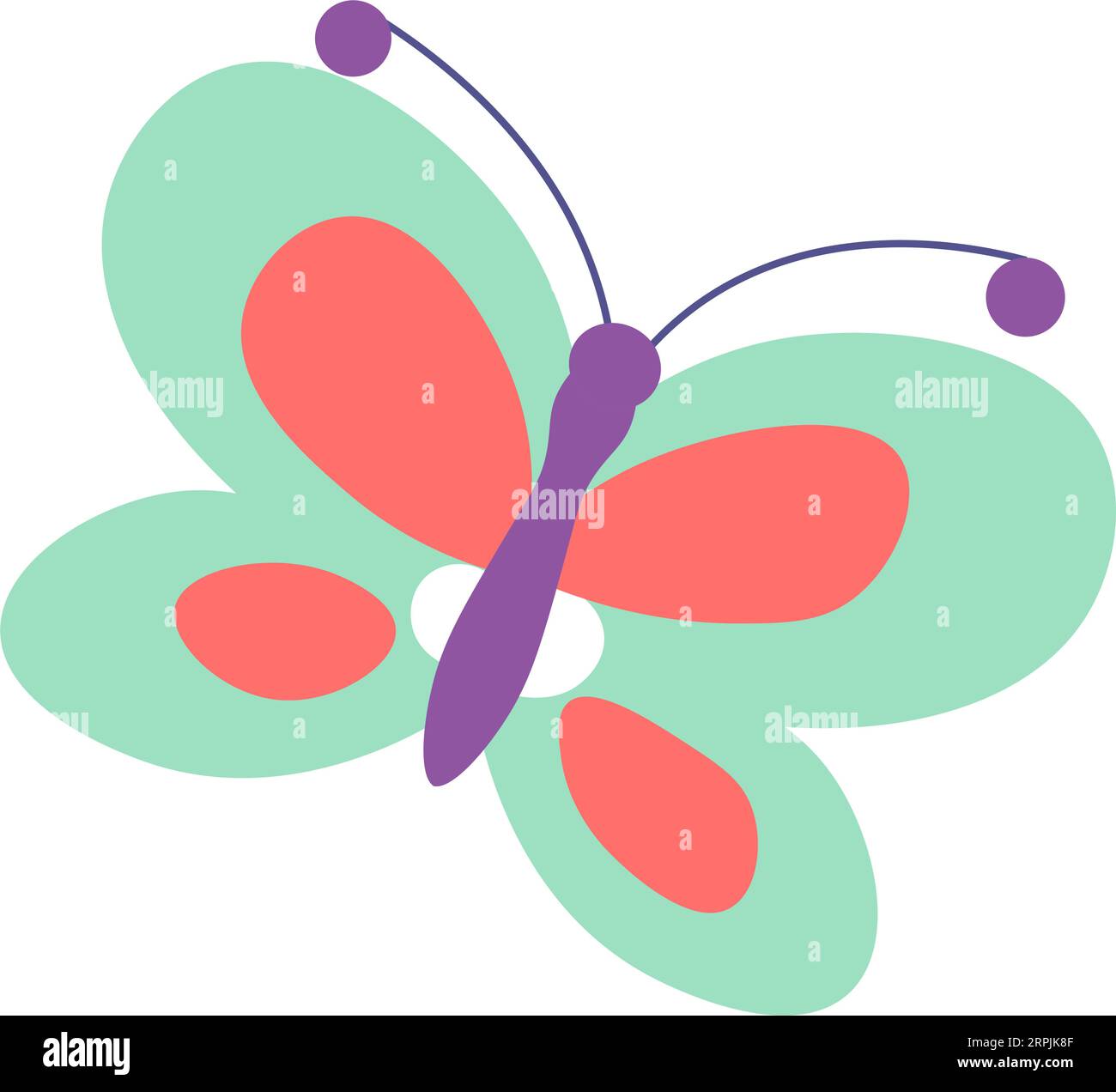 Butterfly insect animal, fauna and nature vector Stock Vector Image ...