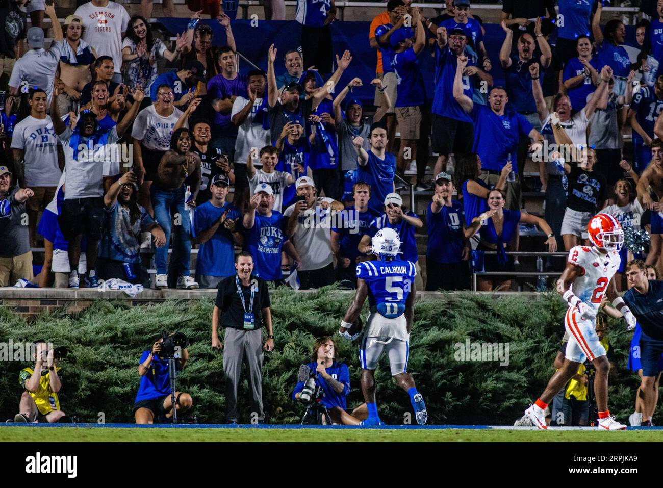 Durham, NC, USA. 4th Sep, 2023. Duke Blue Devils wide receiver Jalon ...