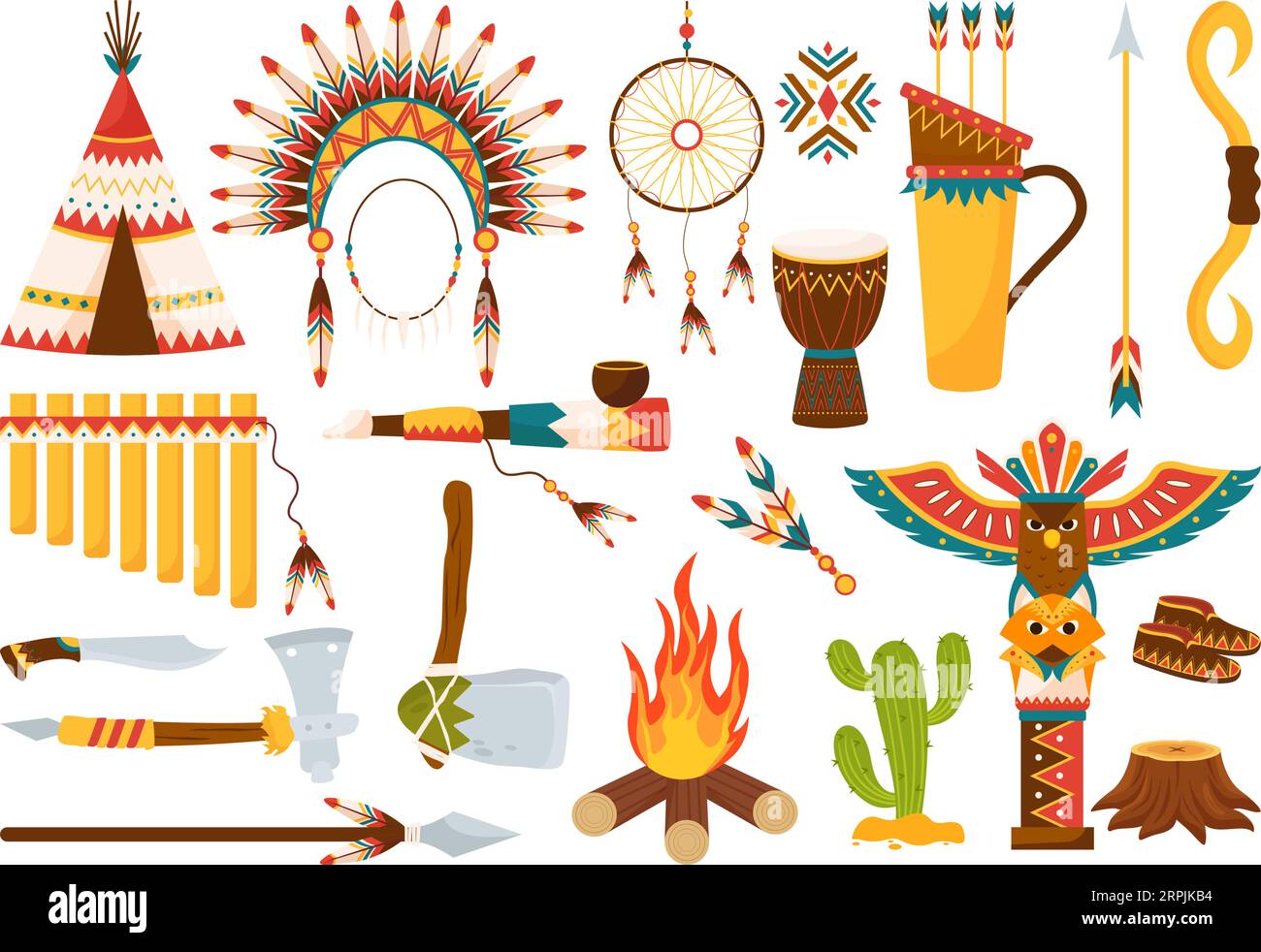 Native American Heritage Month Day Vector Illustration with Celebrate ...