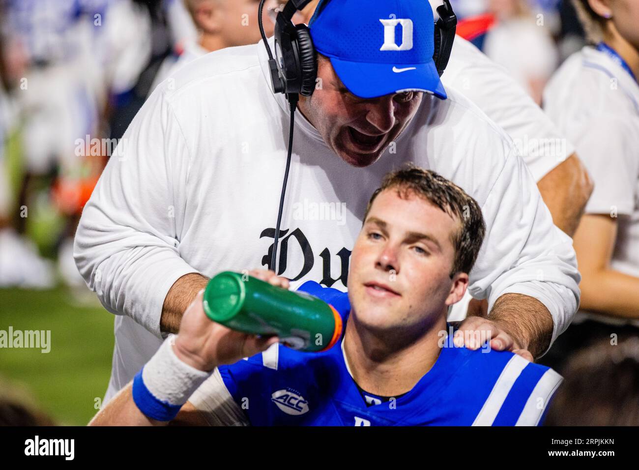 Durham, NC, USA. 4th Sep, 2023. Duke Blue Devils head coach Mike Elko ...
