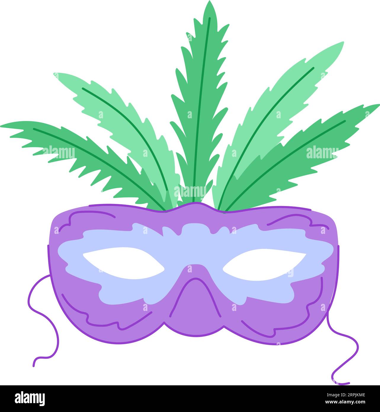 festival carnival mask cartoon vector illustration Stock Vector Image ...