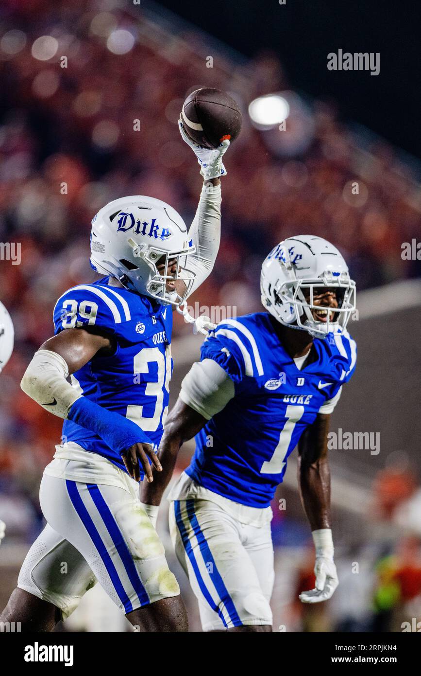 Durham, NC, USA. 4th Sep, 2023. Duke Blue Devils safety Jeremiah Lewis ...