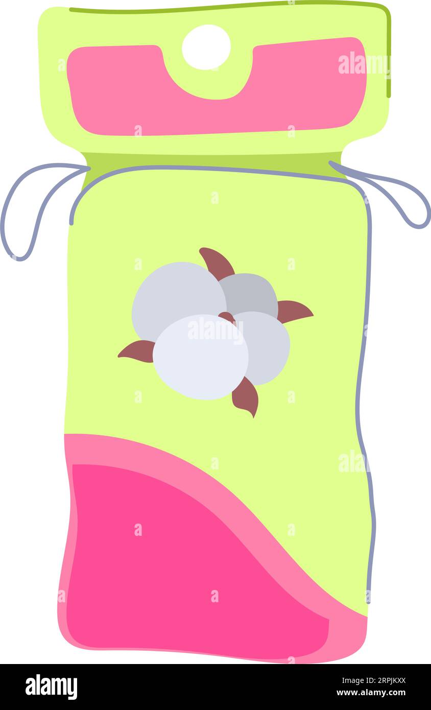 face cotton pads cartoon vector illustration Stock Vector Image & Art ...