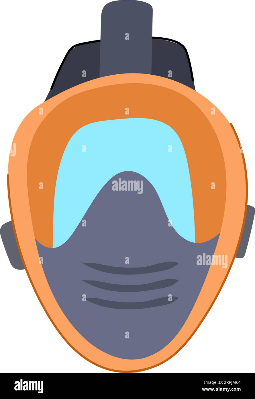 equipment diving mask cartoon vector illustration Stock Vector Image ...