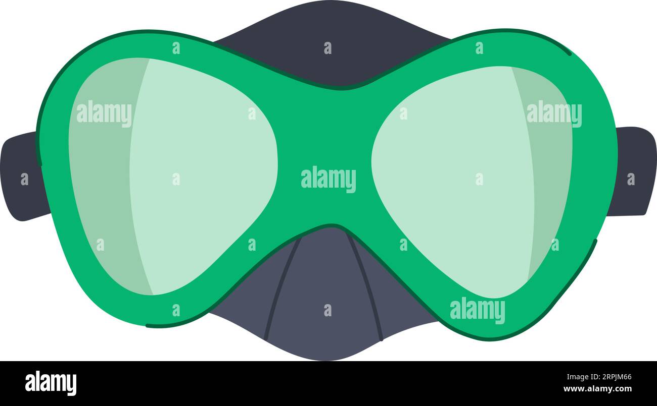 snorkel diving mask cartoon vector illustration Stock Vector Image ...