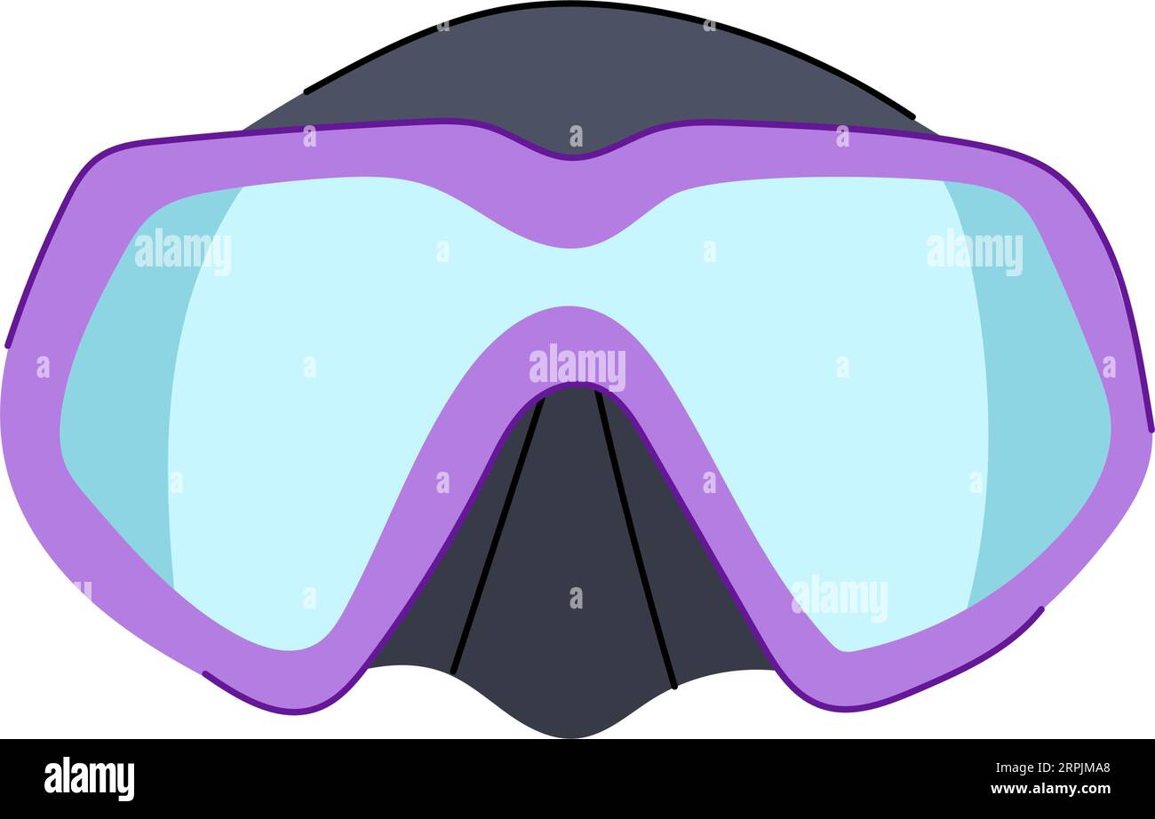 summer diving mask cartoon vector illustration Stock Vector Image & Art ...