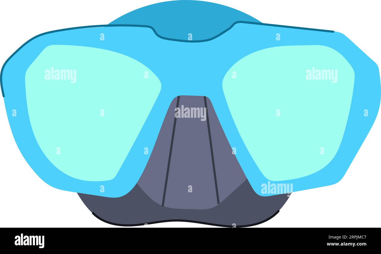 object diving mask cartoon vector illustration Stock Vector Image & Art ...