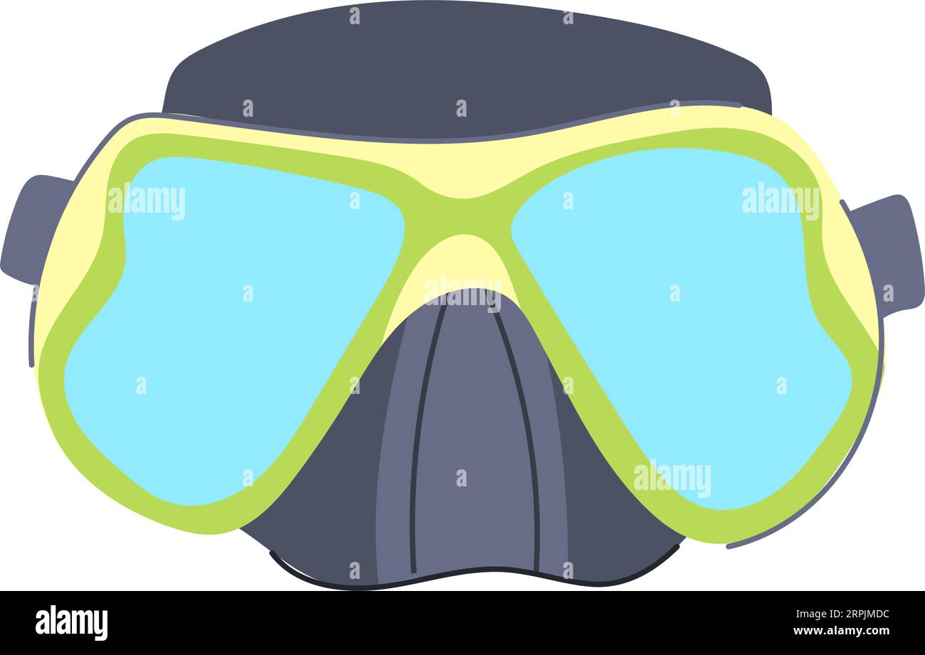 sport diving mask cartoon vector illustration Stock Vector Image & Art ...